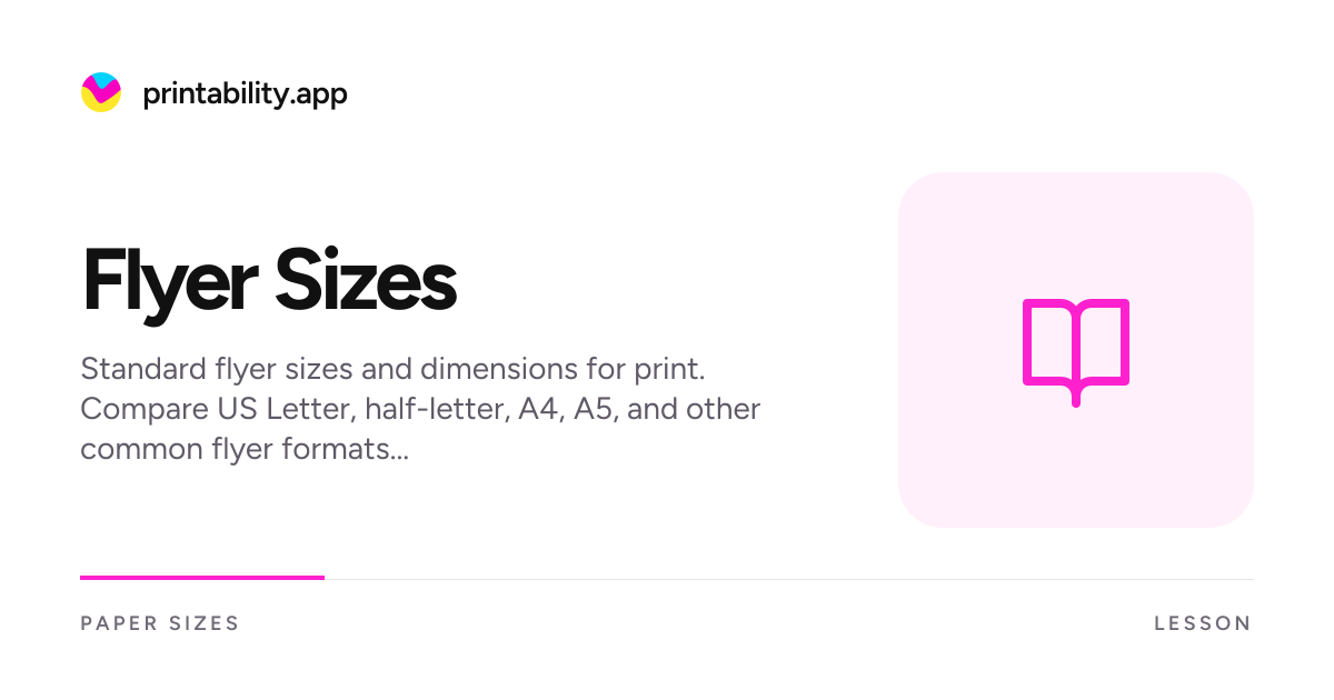 Flyer Sizes - Standard Flyer Dimensions for Print